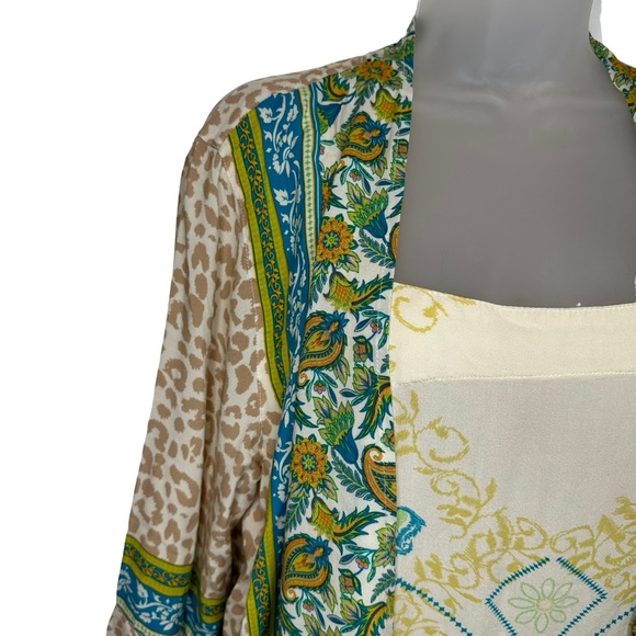Multiples | Tops | Multiples Blouse Womens Boho Paisley Gypsy Bell ...